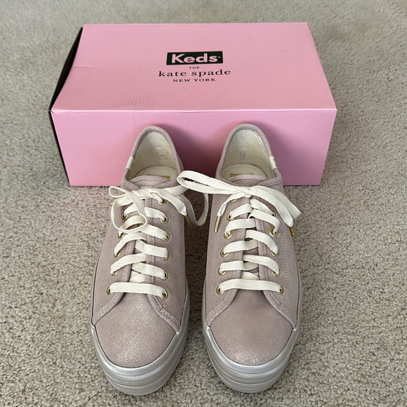 Keds | Shoes | Nwt Box Kate Spade X Keds Limited Edition Pink Platform ...